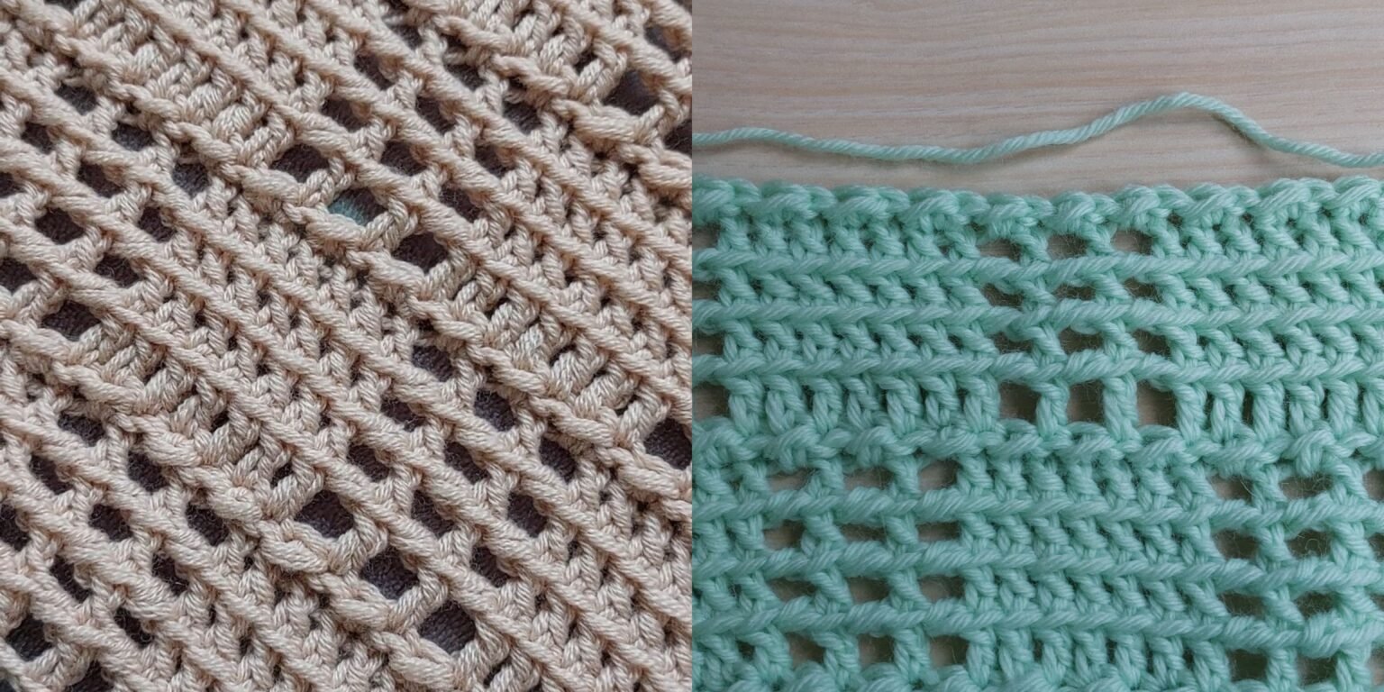 The Checkerboard Crochet Stitch | Step-by-step guide👍